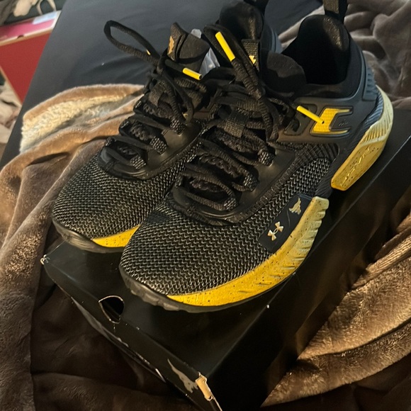 Under Armour | Shoes | Brand New Project Rock Unisex Black Adam ...